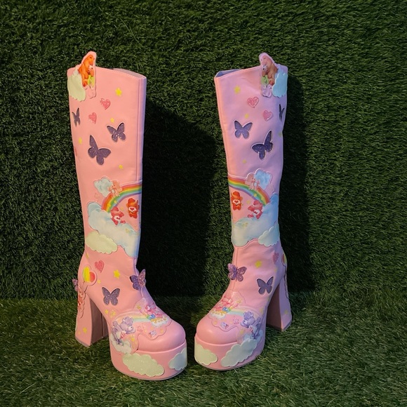 Shoes | Rare Dead Stock Dolls Kill X Care Bears Twinklets Kiss Platform ...